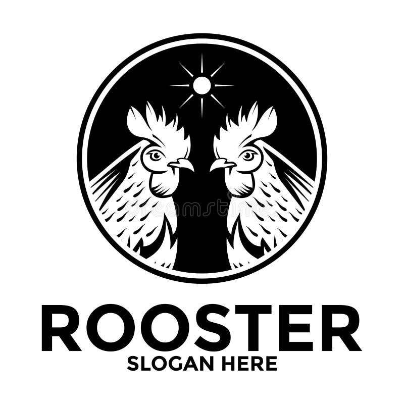 Rooster Logo Design Vector, Roster Icon Logo Template Stock Vector ...