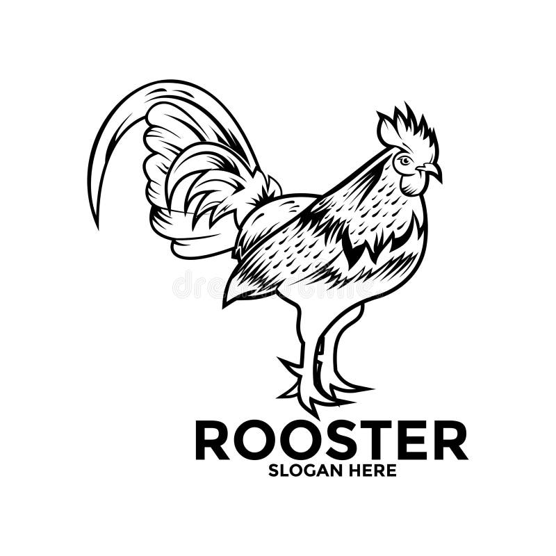 Rooster Logo Design Vector, Roster Icon Logo Template Stock Vector ...