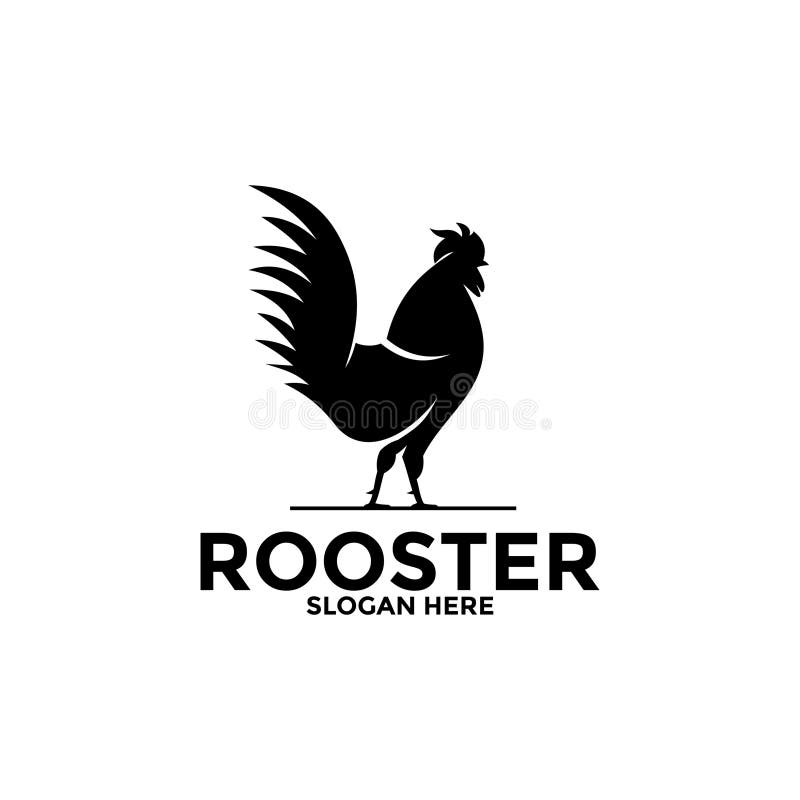 Rooster Logo Design Vector, Roster Icon Logo Template Stock Vector ...