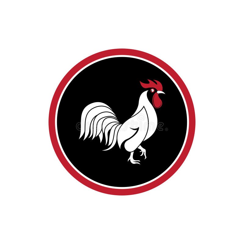 Rooster Logo Icon Vector and Symbol Template Stock Vector ...
