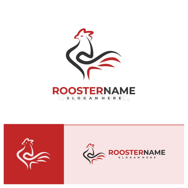 Rooster Logo Vector Template, Creative Rooster Head Logo Design Concepts Stock Vector ...