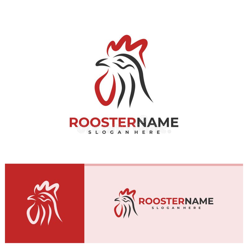 Rooster Logo Vector Template, Creative Rooster Head Logo Design ...