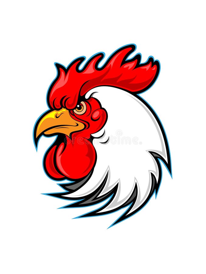 Rooster mascot stock vector. Illustration of bird, background - 23798987