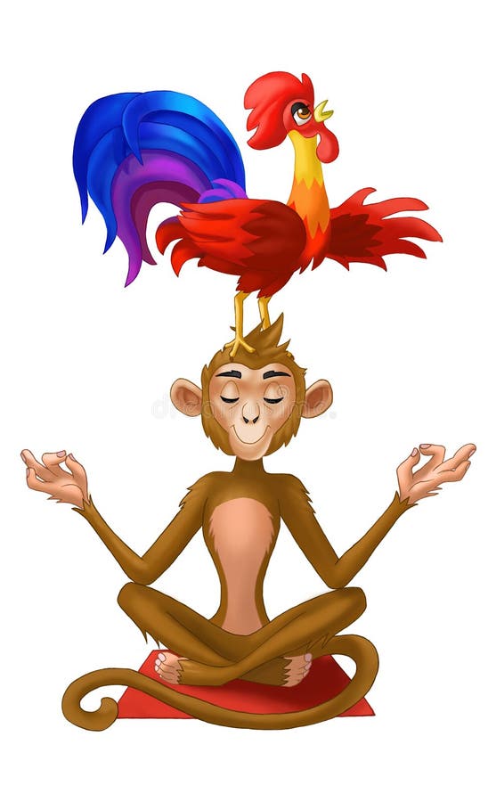 Rooster Monkey Head Stock Illustrations – 276 Rooster Monkey Head Stock ...