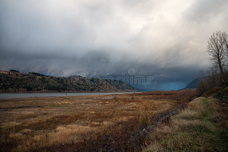 Rooster Rock State Park stock image. Image of nature - 191090555