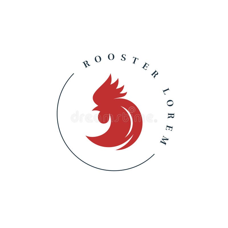 Rooster Logo for Bar and Food and Drinks Shops Stock Vector ...