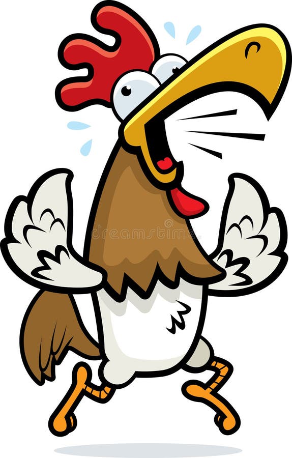 Rooster Running stock vector. Illustration of chicken - 7978950