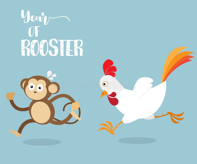 Rooster Running stock illustration. Illustration of digital - 49760590