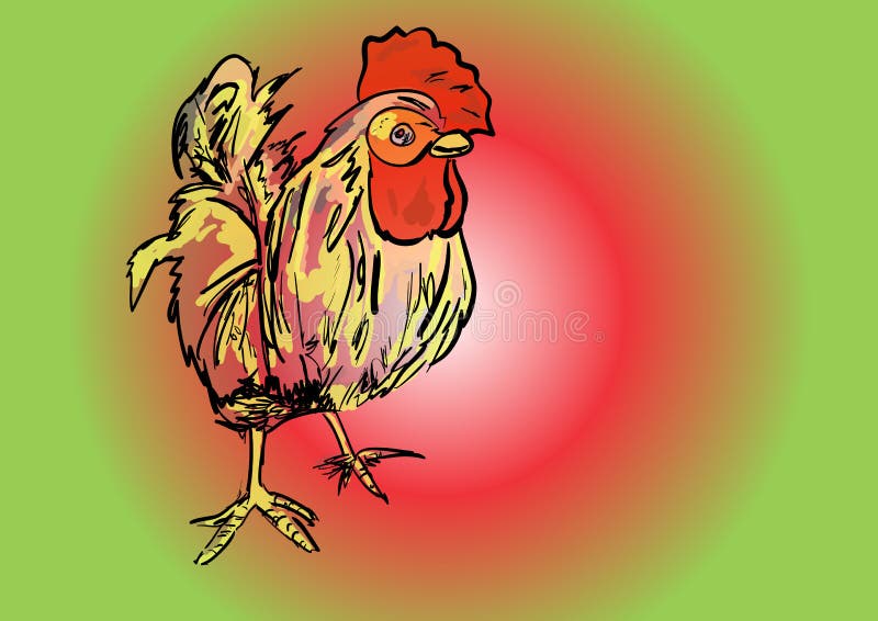 Rooster stock illustration. Illustration of agriculture - 58818451