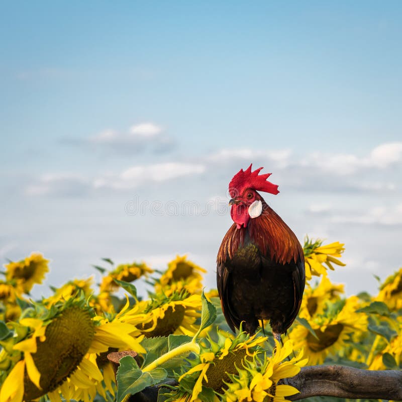 237 Sunflower Rooster Stock Photos - Free & Royalty-Free Stock Photos ...