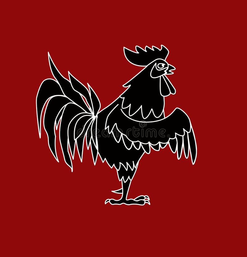 Rooster symbol stock vector. Illustration of design, celebrate - 84792282