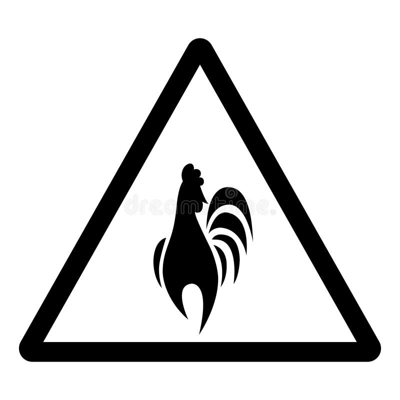 Rooster Symbol Sign,Vector Illustration, Isolate on White Background ...