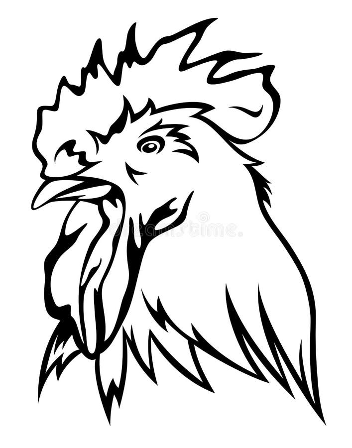 Rooster Outline Stock Illustrations – 10,450 Rooster Outline Stock ...