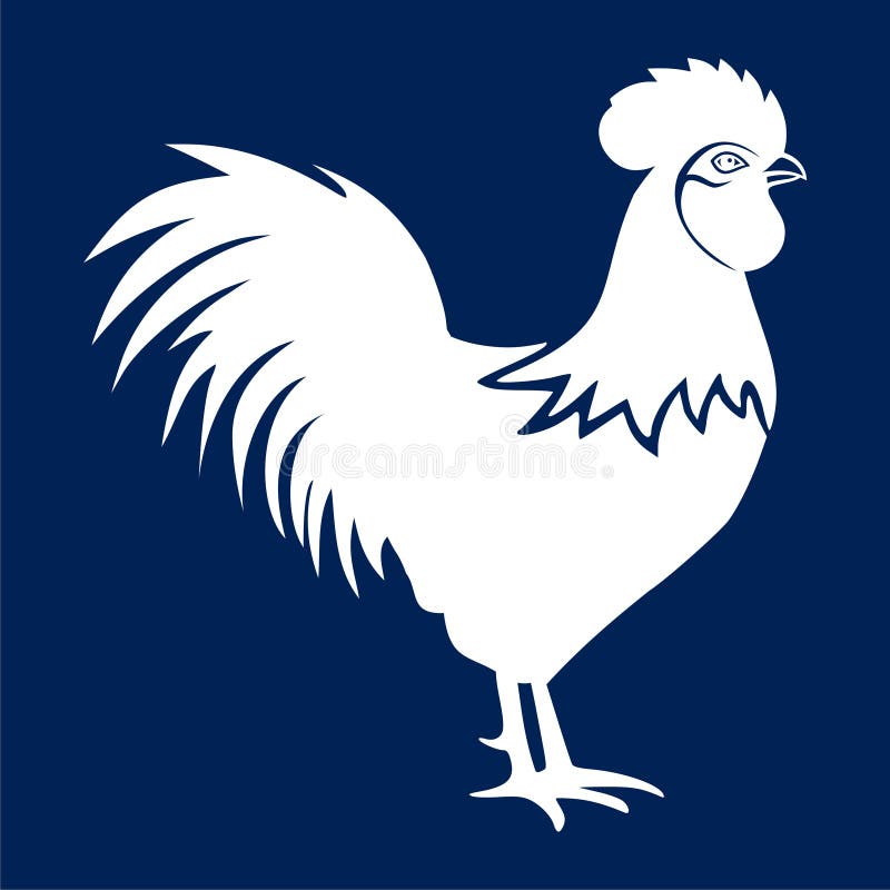 Rooster - Vector Illustration Stock Vector - Illustration of farm ...