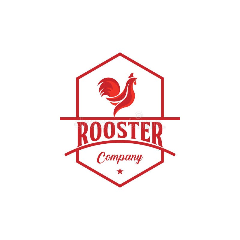 Rooster Company Logo Vector Template Design Illustration Stock Vector ...