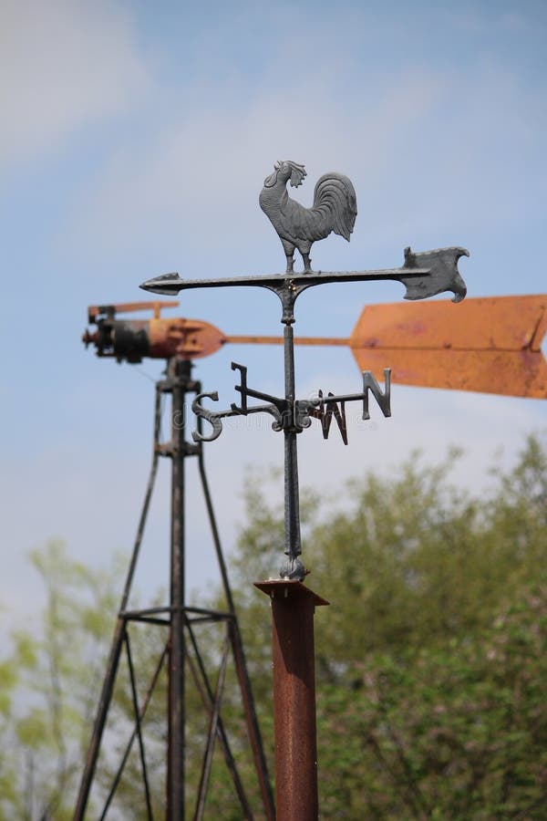 Compass Rooster stock photo. Image of leaf, show, rooftop - 71696200