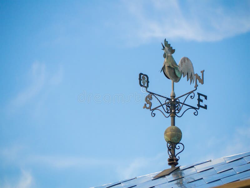 Rooster Windvane stock photo. Image of pointer, meteorology - 38363296