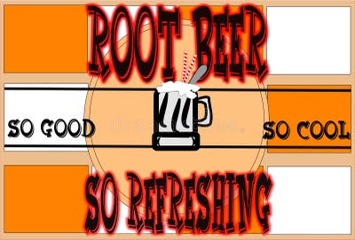 Root beer poster stock illustration. Illustration of signage - 20296673
