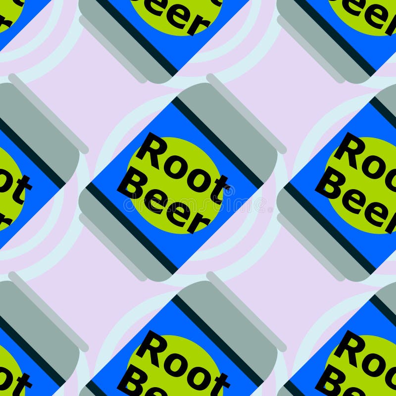 Root Beer Seamless Background Design Stock Illustrations – 5 Root Beer ...