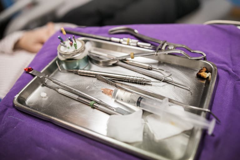 Root Canal or Endodontic Surgery and Surgical Equipments Stock Photo ...