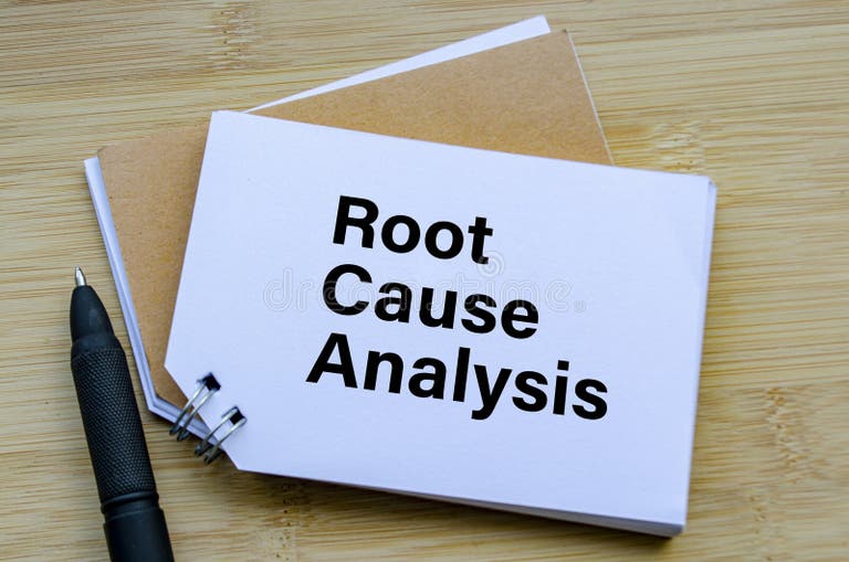 Root Cause Analysis Notepad with Marker on Desk Stock Photo - Image of ...