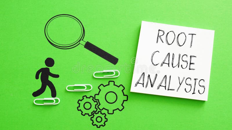 Root Cause Analysis RCA is Shown Using the Text Stock Image - Image of ...