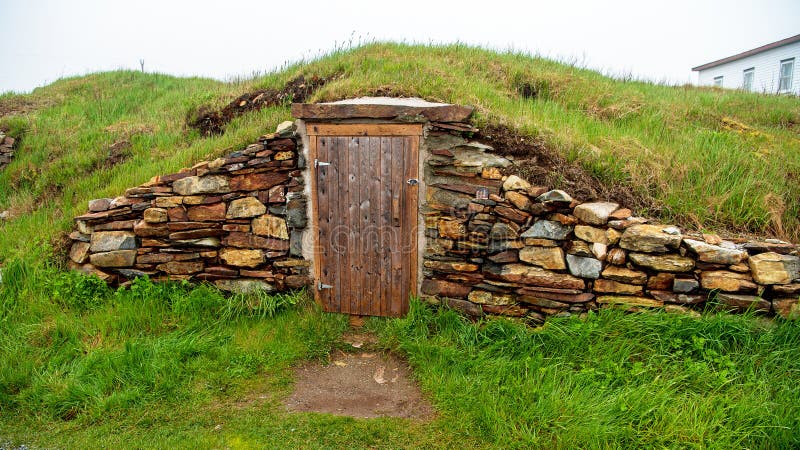Root Cellar in Elliston, Newfoundland Stock Photo - Image of global ...