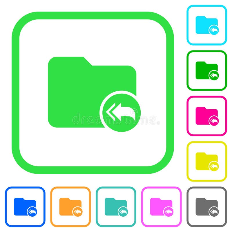 Root Directory Vivid Colored Flat Icons Stock Vector - Illustration of ...