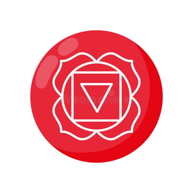 Root First Chakra Muladhara Stock Vector - Illustration of tantrism ...