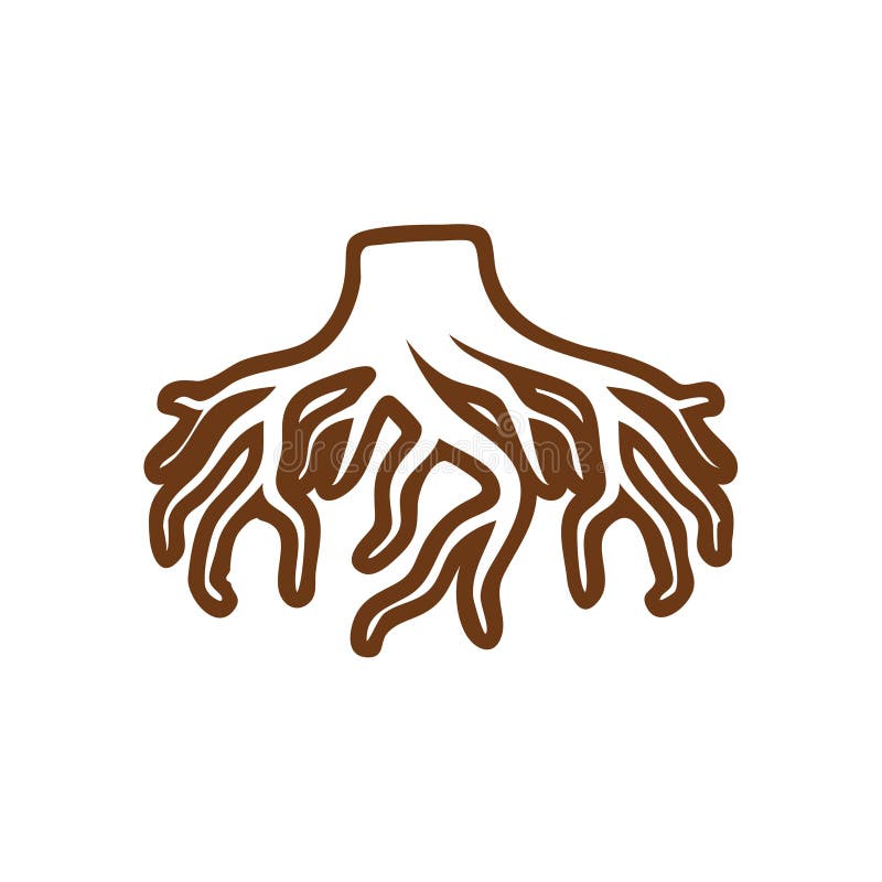 Root Icon Design Template Vector Isolated Stock Illustration ...