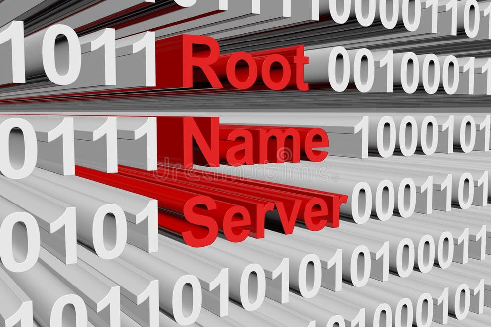 Root name server stock illustration. Illustration of binary - 86279668
