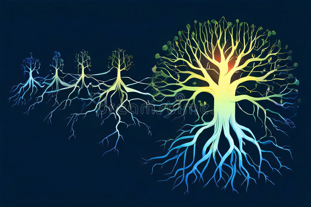 Root Network Rhapsody a Network of Interconnected Tree Roots Tha Stock ... Root Network Rhapsody a Network of Interconnected Tree Roots Tha Stock ...