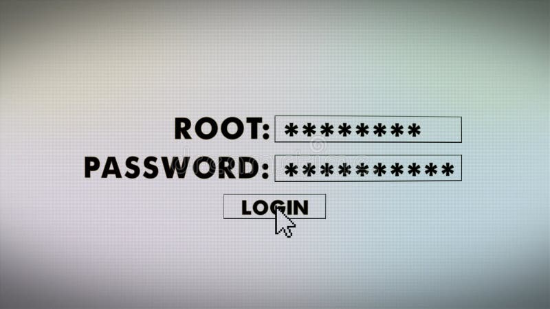 Root Password Login Screen - Access Stock Image - Image of firewall ...