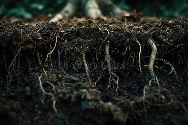 The Root System of Agricultural Land, Depicting the Soil Structure ...