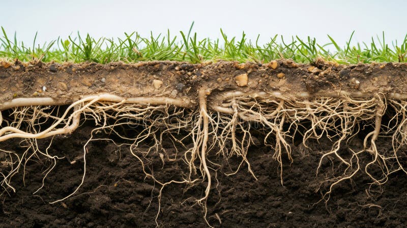 The Root System of Agricultural Land, Depicting the Soil Structure ...