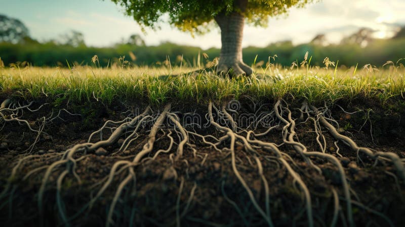 The Root System of Agricultural Land, Depicting the Soil Structure ...
