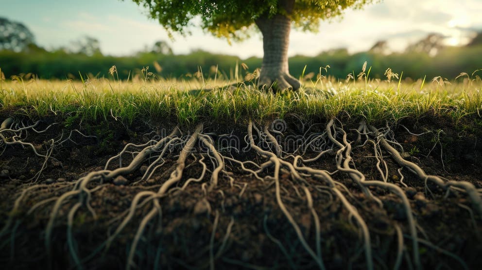 The Root System of Agricultural Land, Depicting the Soil Structure ...