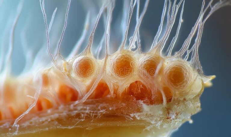 Root Tip of Onion and Mitosis Cell in the Root Tip of Onion Under a ...