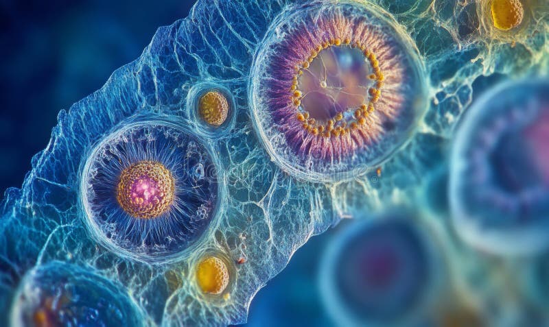 Root Tip of Onion and Mitosis Cell in the Root Tip of Onion Under a ...