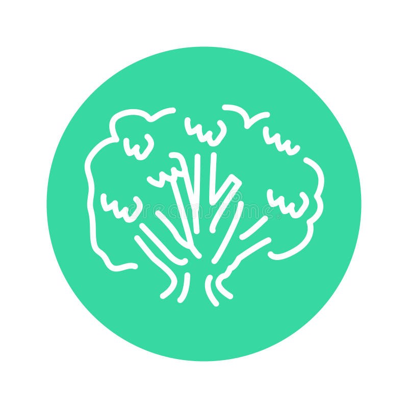 Root Tree Color Line Icon. Pictogram for Web Page Stock Vector ...