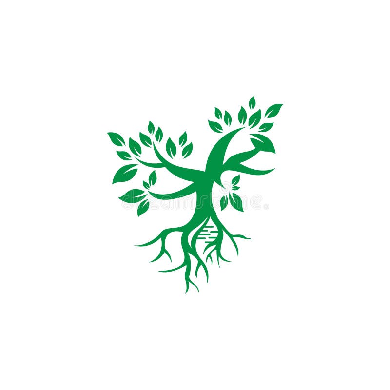 Root and Tree Helix Logo Template Stock Illustration - Illustration of ...