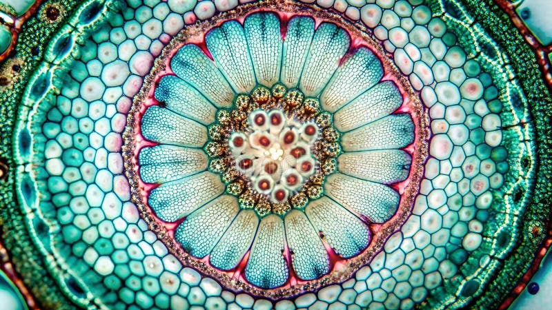 Rootage Cotton - Cross Section Cut Under the Microscope â€“ Microscopic ...