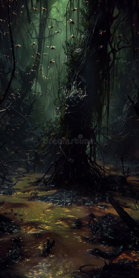 Rooted in Filth: the Dark Secrets of the Grim Swamp Chasm Stock ...