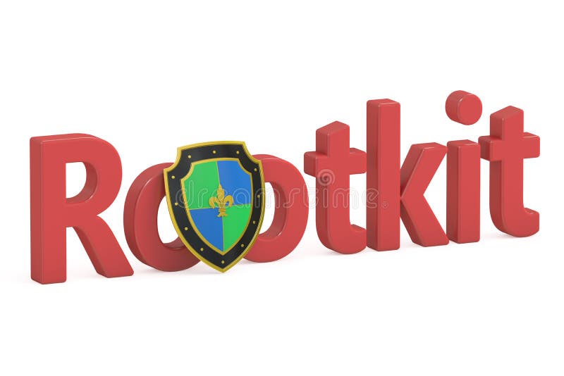 Rootkit Security Data Hacking Protection 3d Rendering Stock ...
