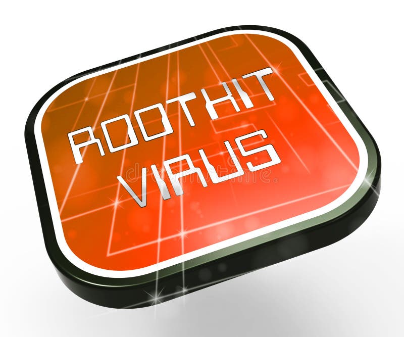 Rootkit Virus Cyber Criminal Spyware 3d Rendering Stock Illustration ...