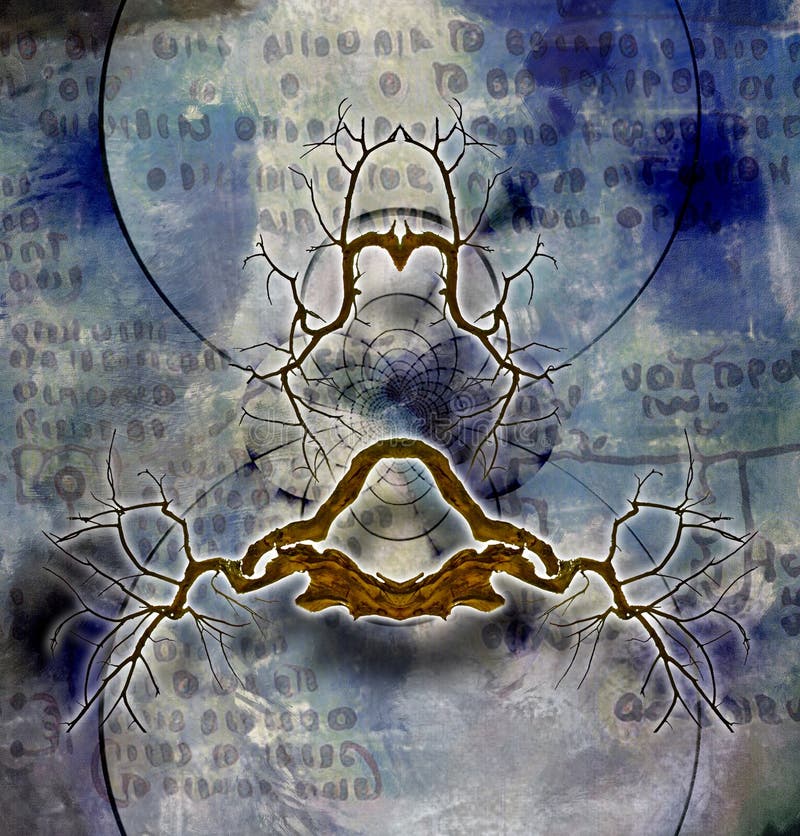 Abstract Roots and Branches Tree Stock Vector - Illustration of ...