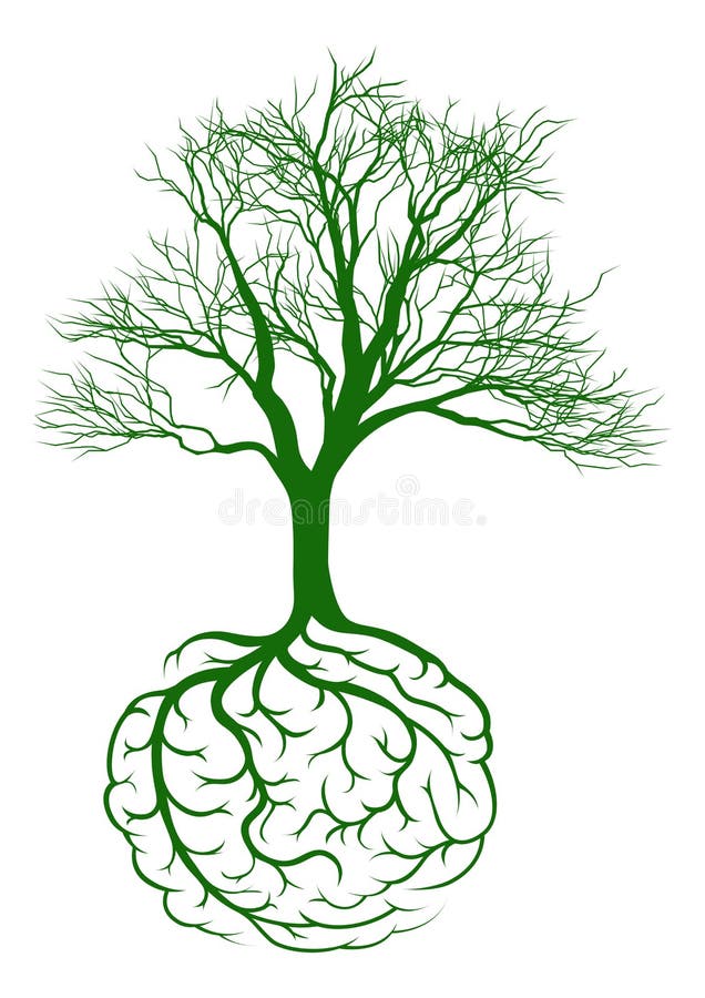 Roots brain stock vector. Illustration of health, clipart - 63640049