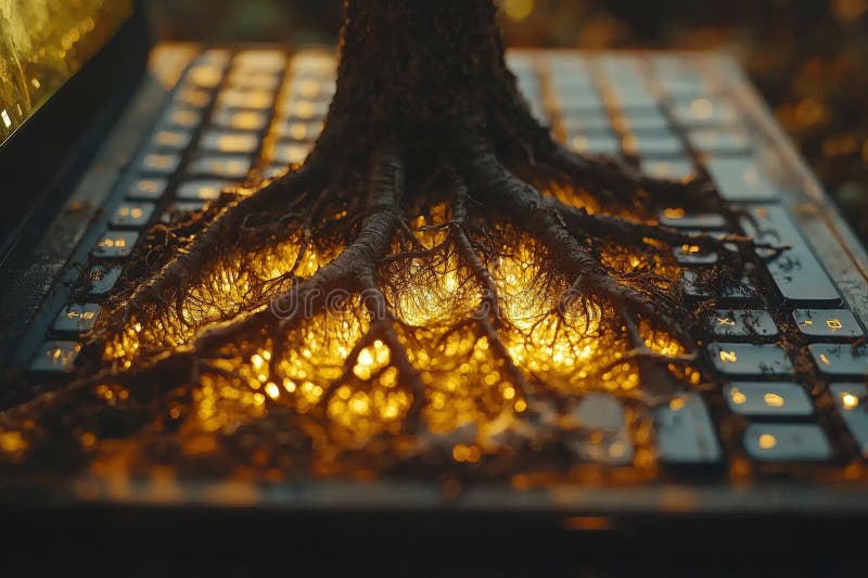 Roots of Technology and Nature Intertwine in a Captivating Display of ...