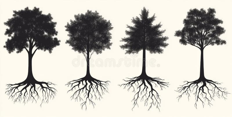 Roots from Trees and Shrubs, Plant Elements, Root Systems, Tree Stumps ...