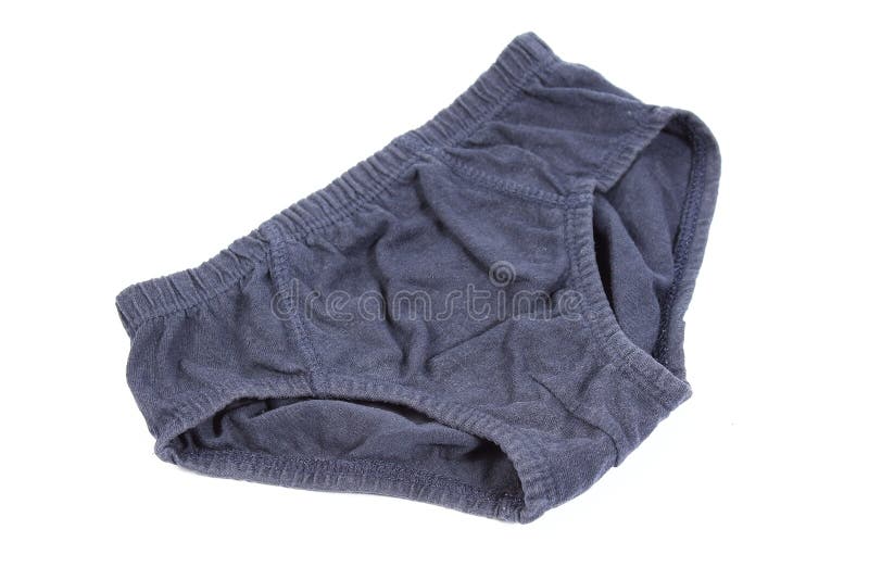 Ropa Interior Azul Aislada En Blanco Imagen de archivo - Imagen de ...